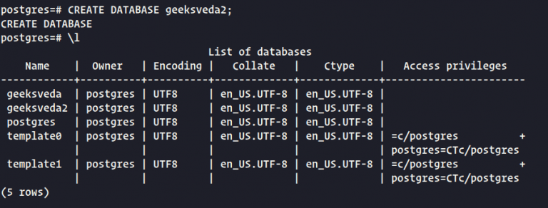 How to Create a Table in PostgreSQL Database
