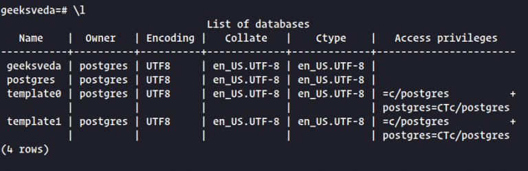How To List Databases And Tables In Postgresql