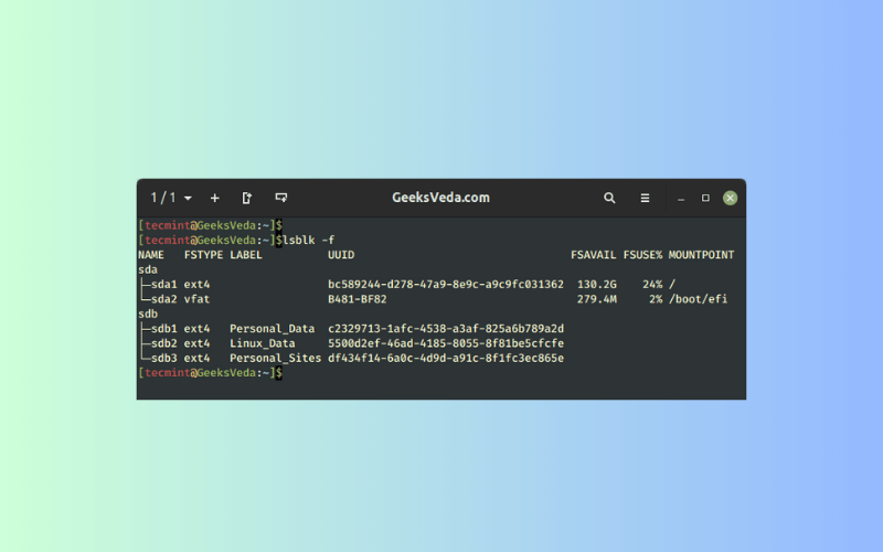 How To Check Hard Disk Size Type And Info In Linux